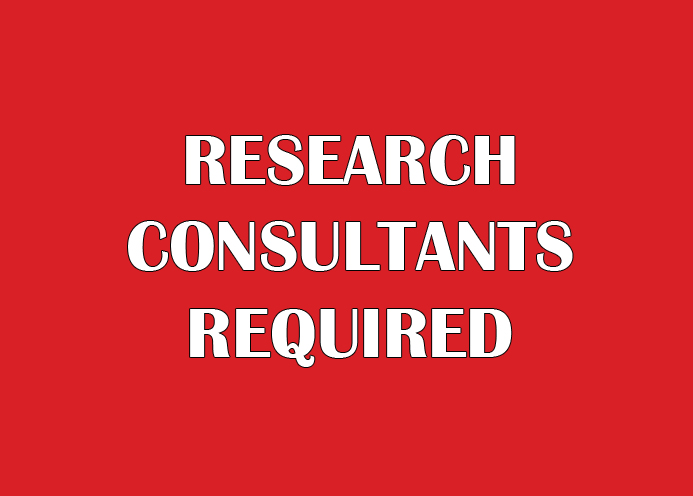RESEARCH CONSULTANTS REQUIRED – (extended to 30 April 2021) – SUHAKAM