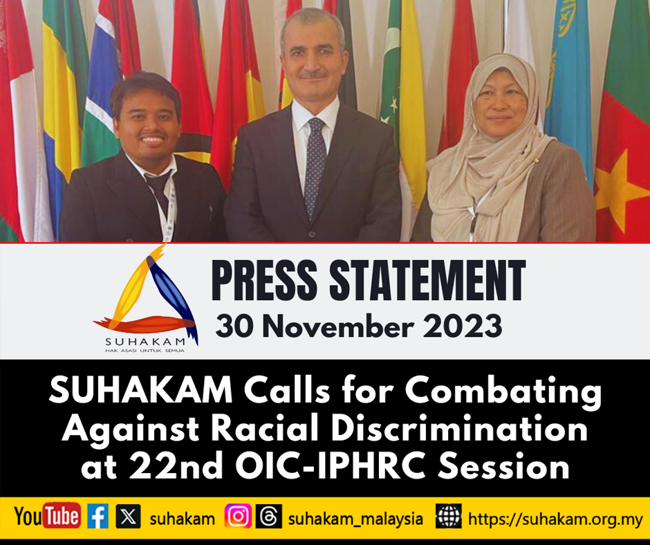 Press Statement No. 46-2023_SUHAKAM Calls for Combating Against Racial ...